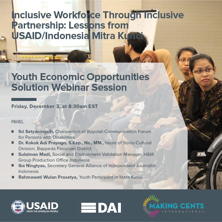 Webinar Inclusive Workforce Through Inclusive Partnership Lessons From